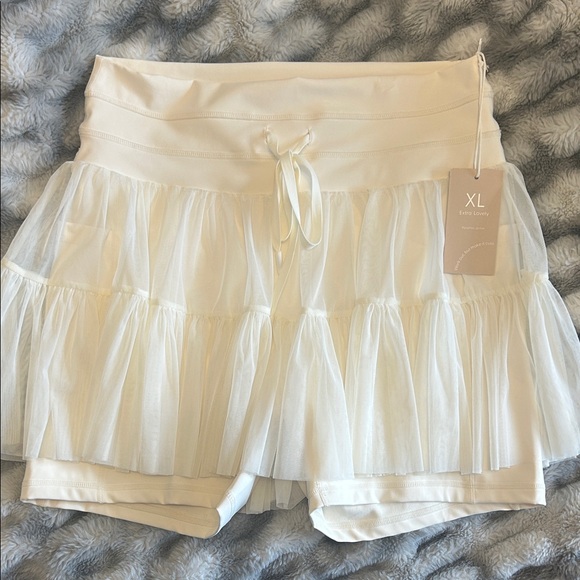 POPFLEX | Skirts | Bnwt Popflex Pirouette Skort In Xl Ivory | Poshmark